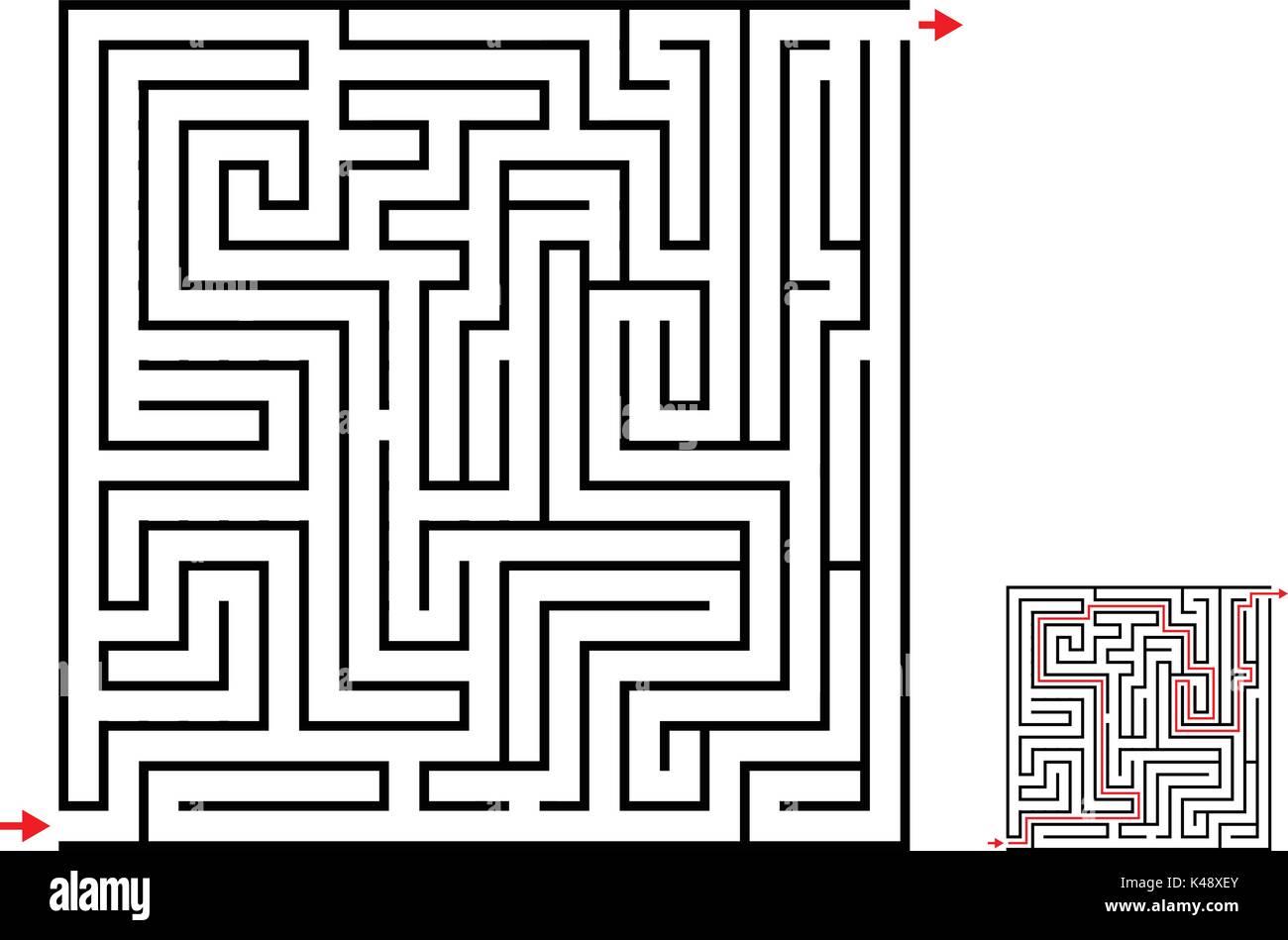 Laberinto carretera Imágenes vectoriales de stock - Alamy