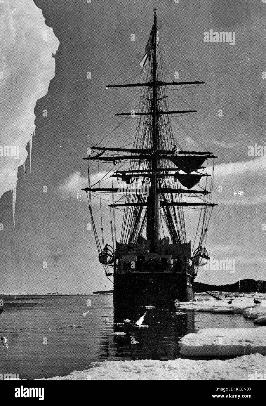 Fotografía Del Capitán Robert Falcon Scotts Barco Usado Durante Una