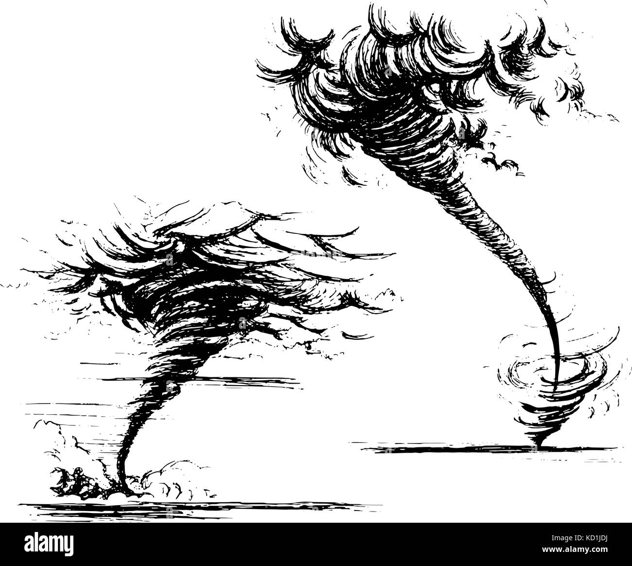 How To Draw A Tornado Really Easy Drawing Tutorial