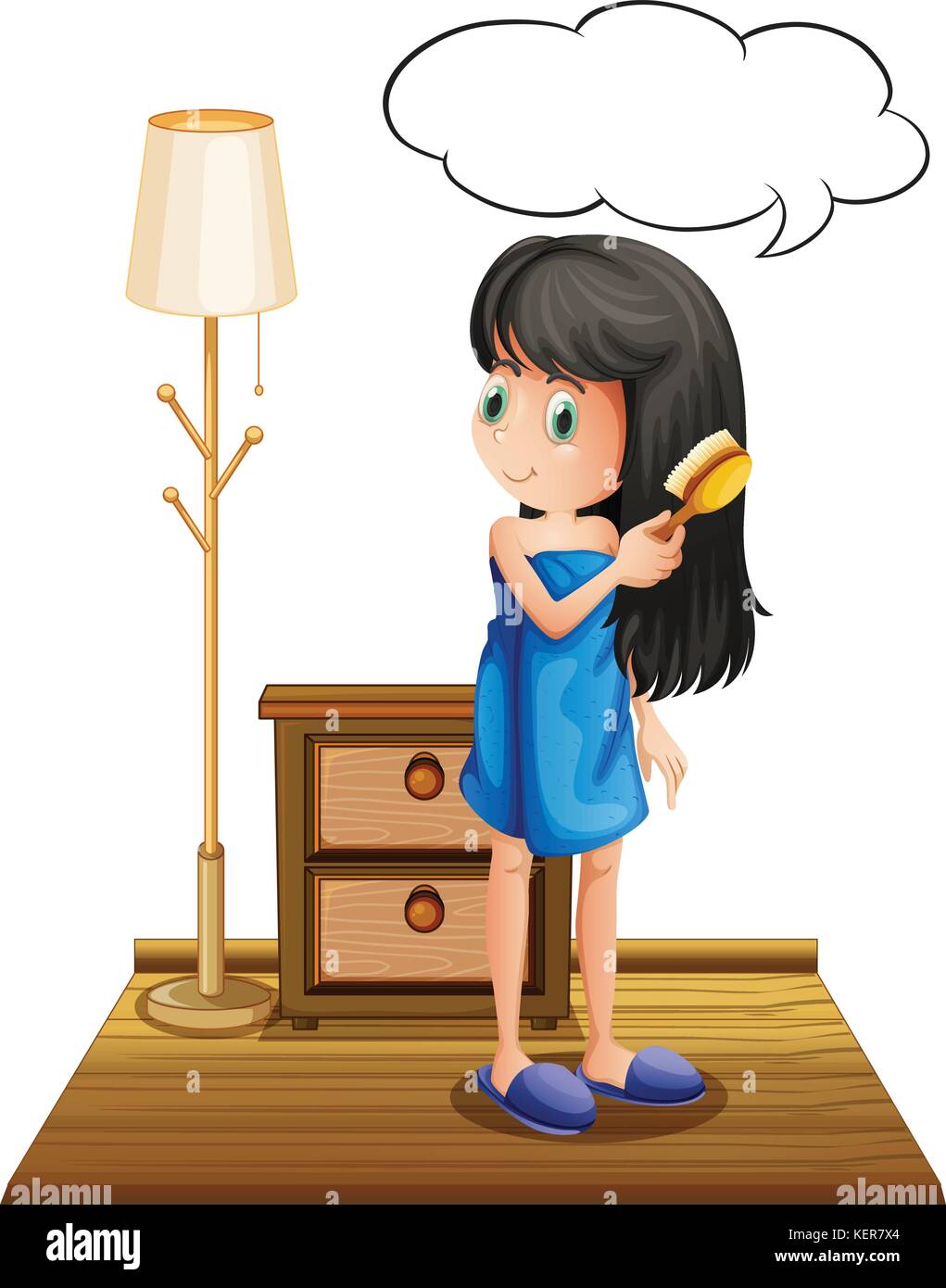 Peinarse El Pelo Clipart