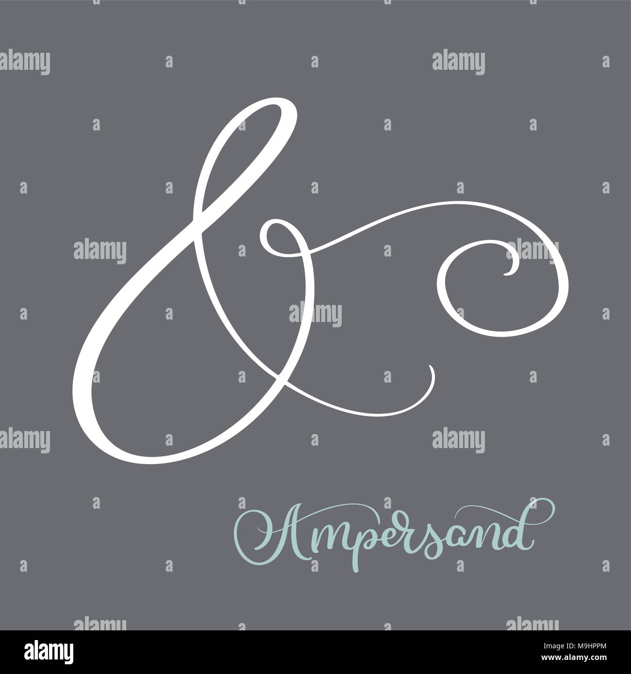 Las letras de mano florecer ampersands caligrafía. Gran Vintage vector ... Las letras de mano florecer ampersands caligrafía. Gran Vintage vector ...