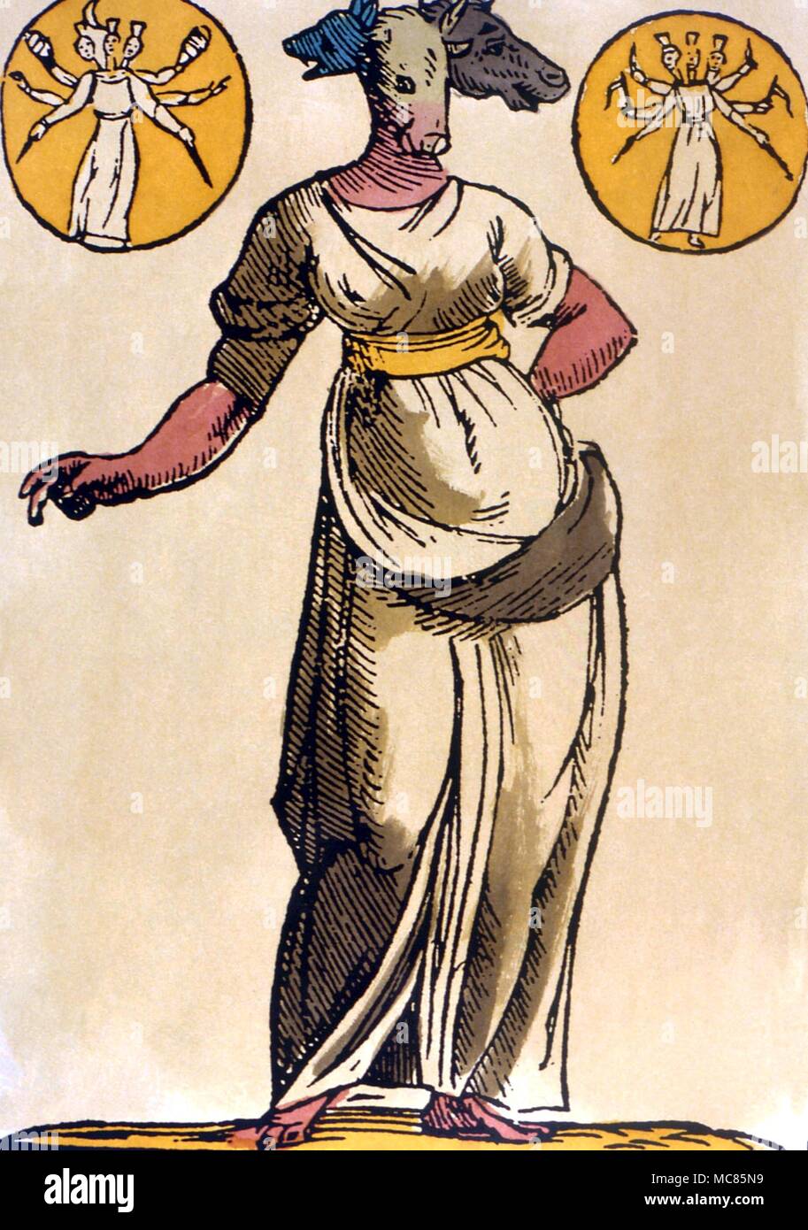 La mitología griega Hecate, la diosa de tres cabezas que, bajo una ... La mitología griega Hecate, la diosa de tres cabezas que, bajo una ...
