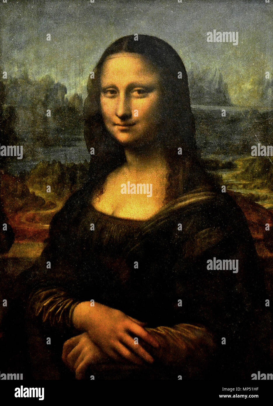 Inglés El Retrato De La Mona Lisa De Leonardo Da Vinci En 1503 1506