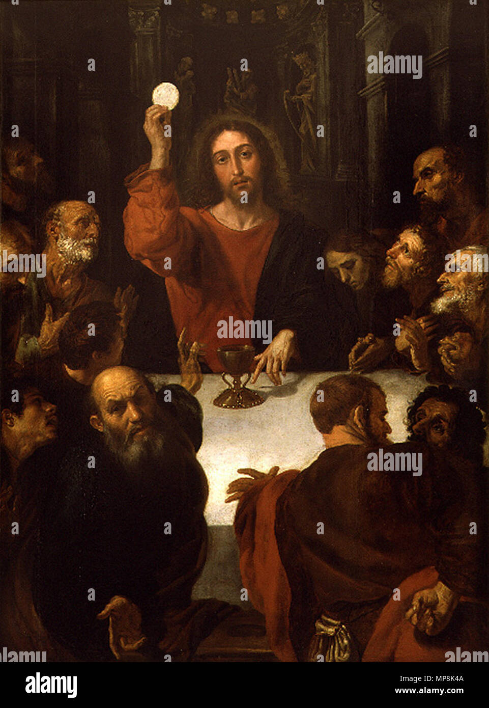 La Santa Cena Español La Obra Representanuna La Última Cena En La