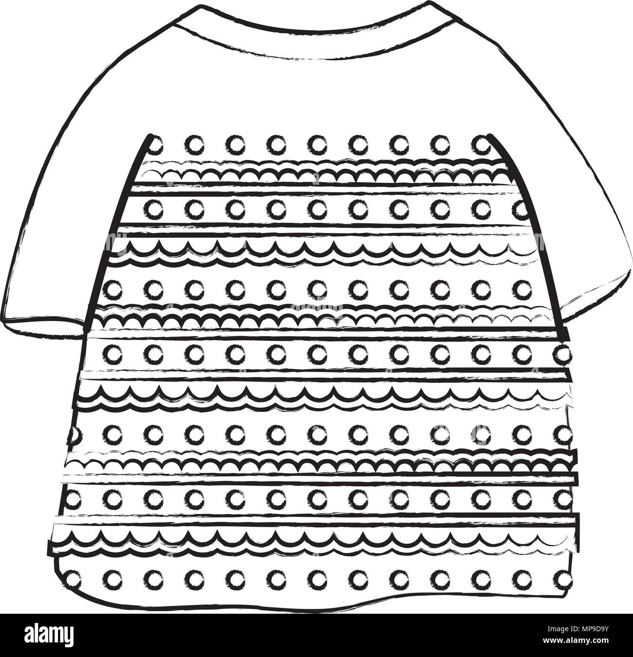 Mexican Poncho Page Coloring Pages
