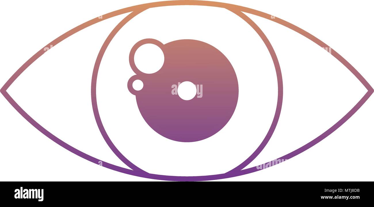 El Icono De Ojo Humano Sobre Fondo Blanco Ilustración Vectorial Imagen
