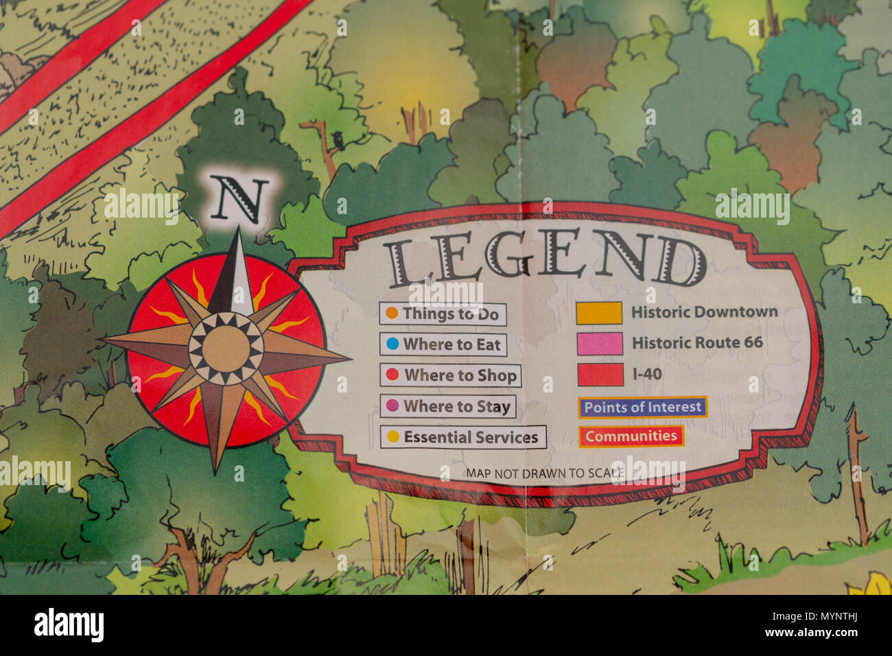 Leyenda En Un Mapa Del Mundo