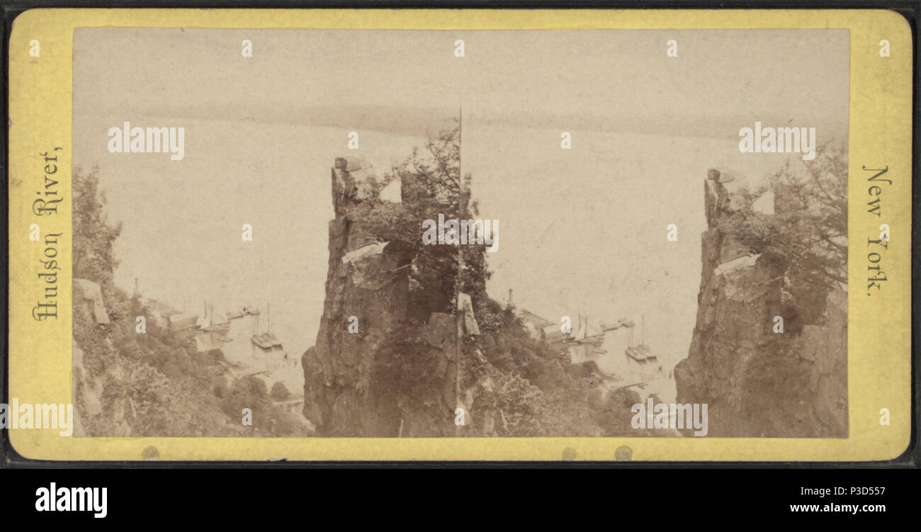 . La roca púlpito, Alpine. Cobertura: 1865?-1920?. Fuente de imprenta ...