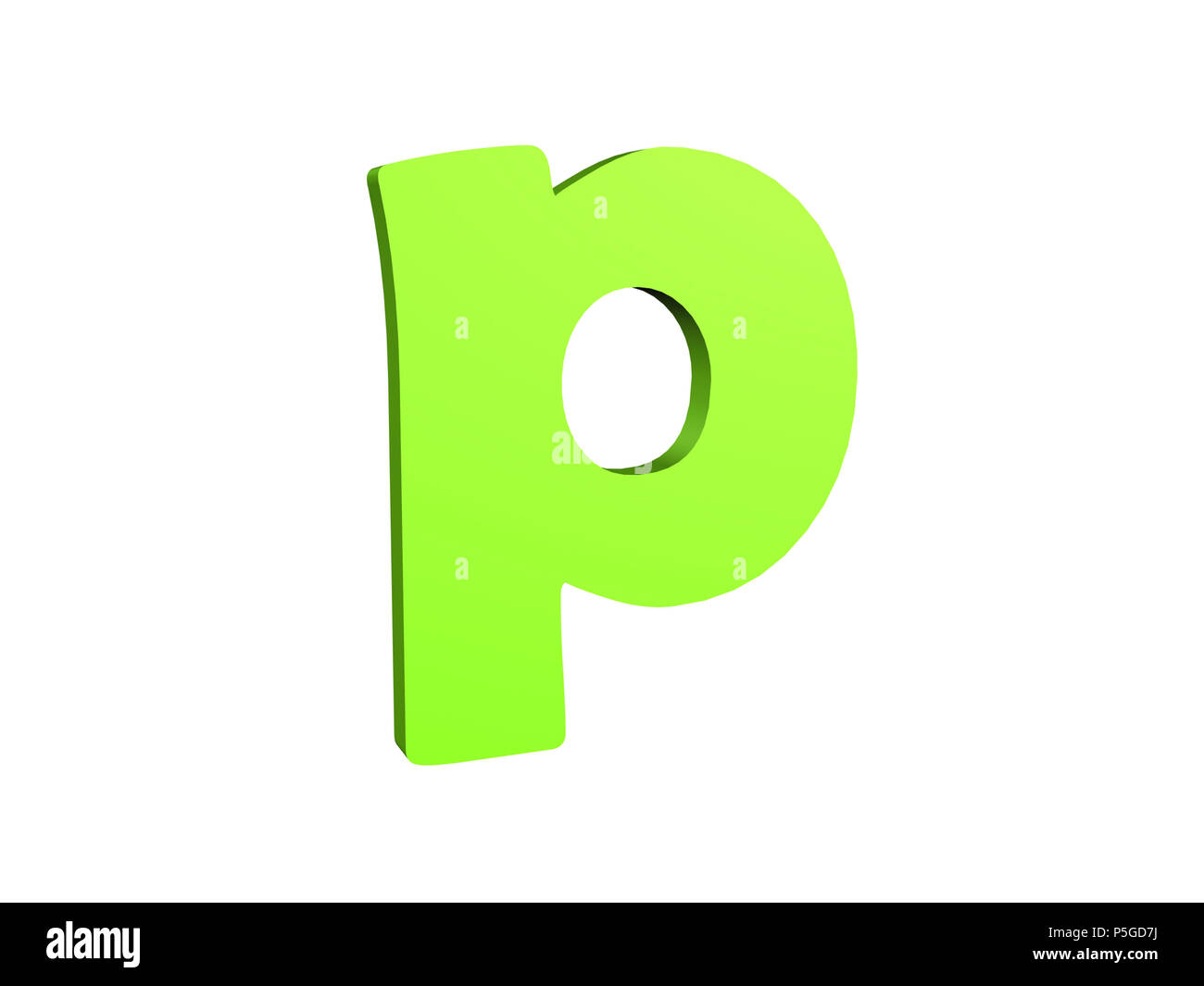 Letra P Mayúscula, P Minúscula. 41D