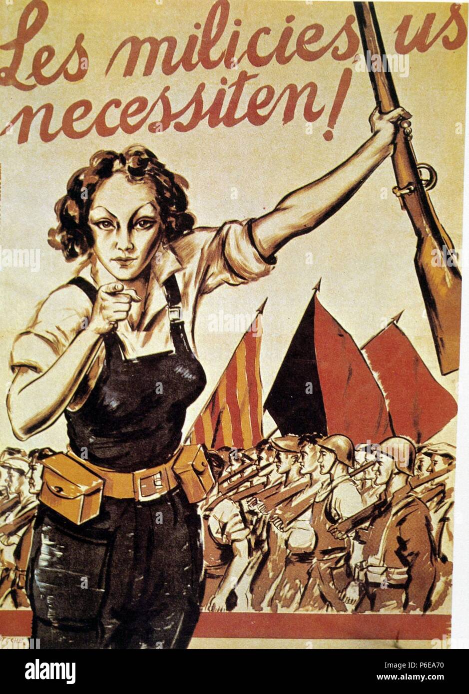 Guerra Civil Española De 1936 1939 Cartel De Propaganda Del Bando