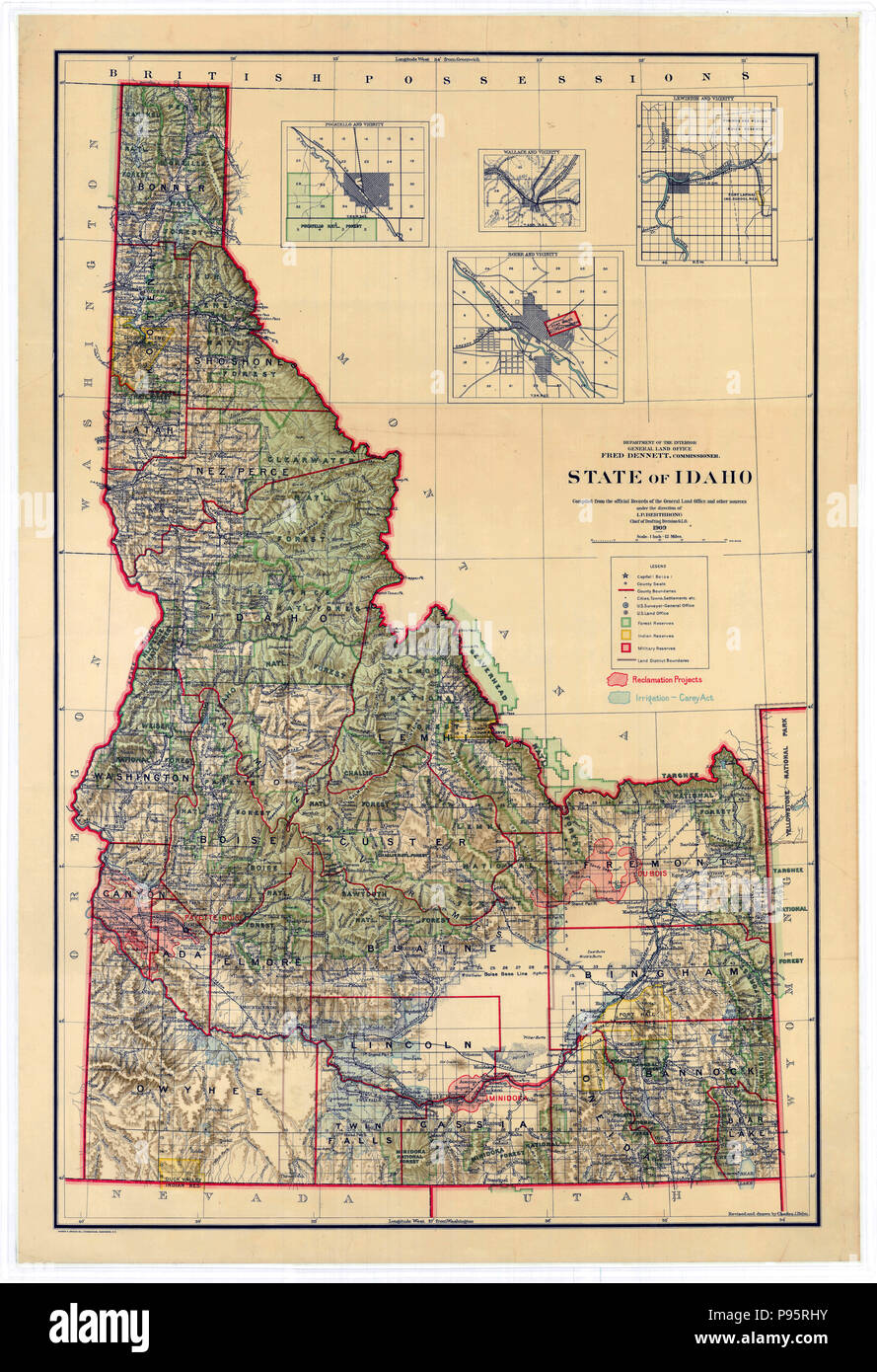 Mapa Mundial De La Capital De Idaho