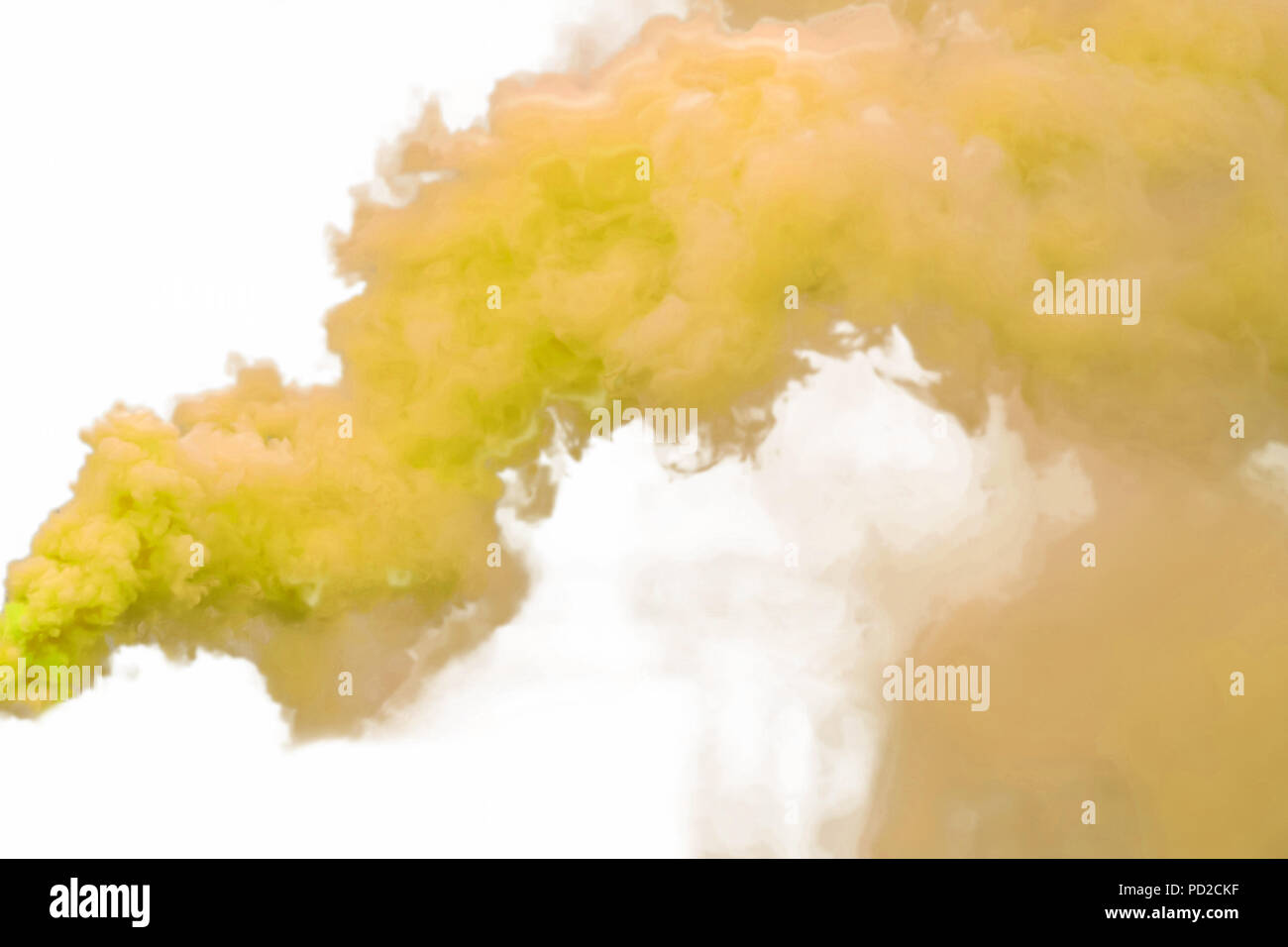 Fondo De Humo Verde Y Amarillo