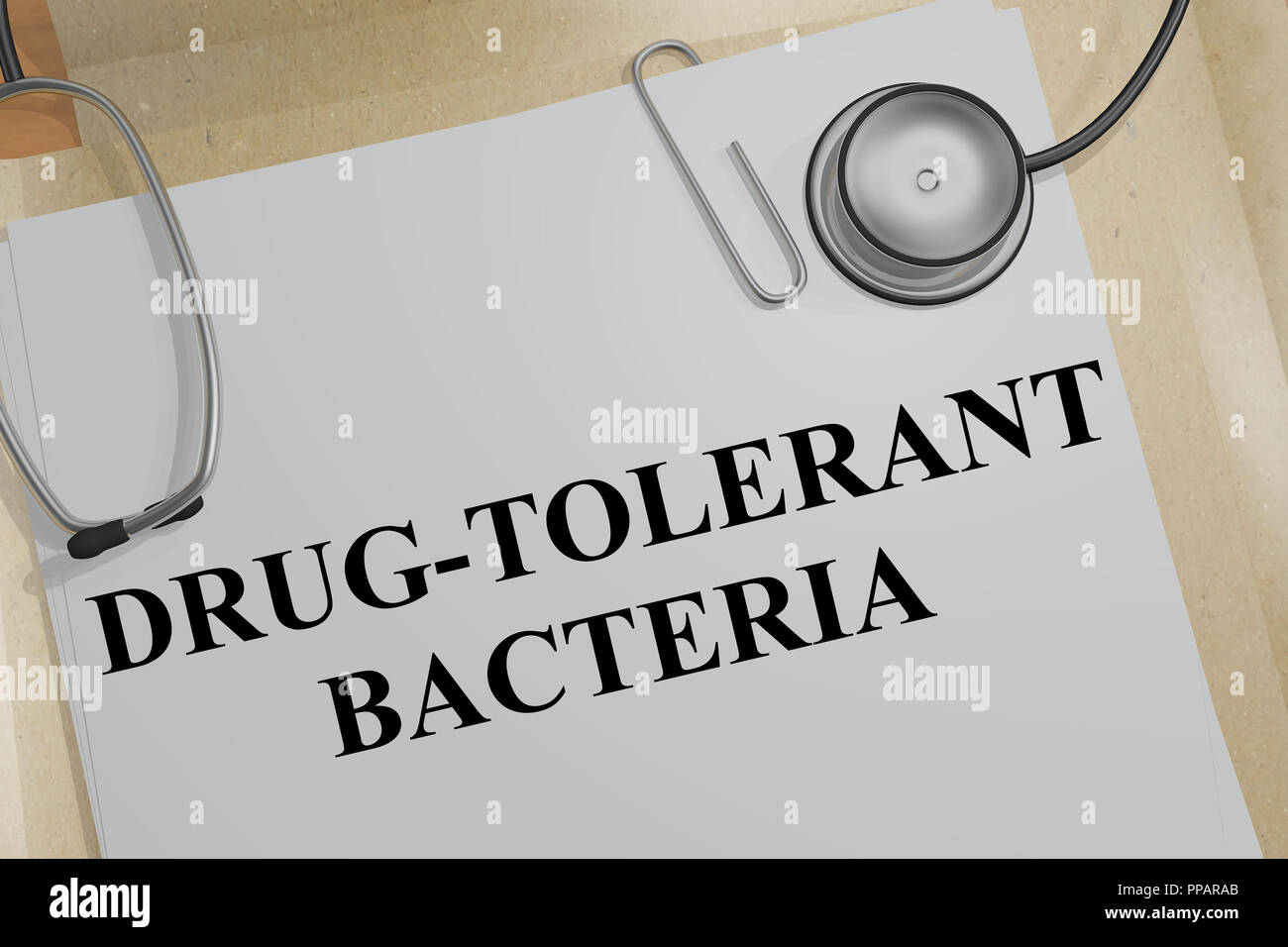 Ilustración 3D de bacterias tolerantes de drogas título sobre un ... Ilustración 3D de bacterias tolerantes de drogas título sobre un ...