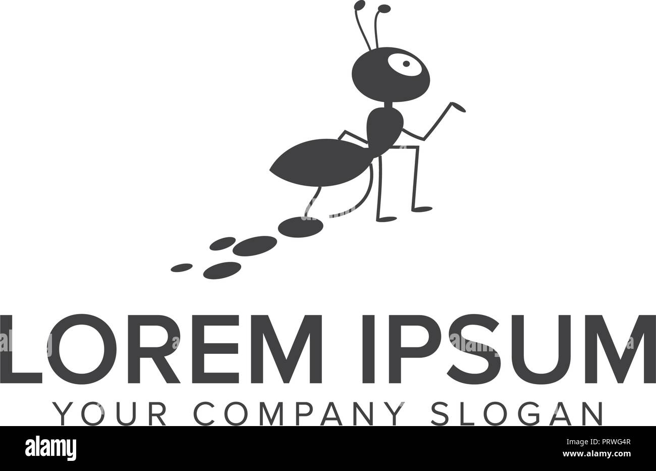 Plantilla de diseño de logotipo ant Imagen Vector de stock - Alamy Plantilla de diseño de logotipo ant Imagen Vector de stock - Alamy