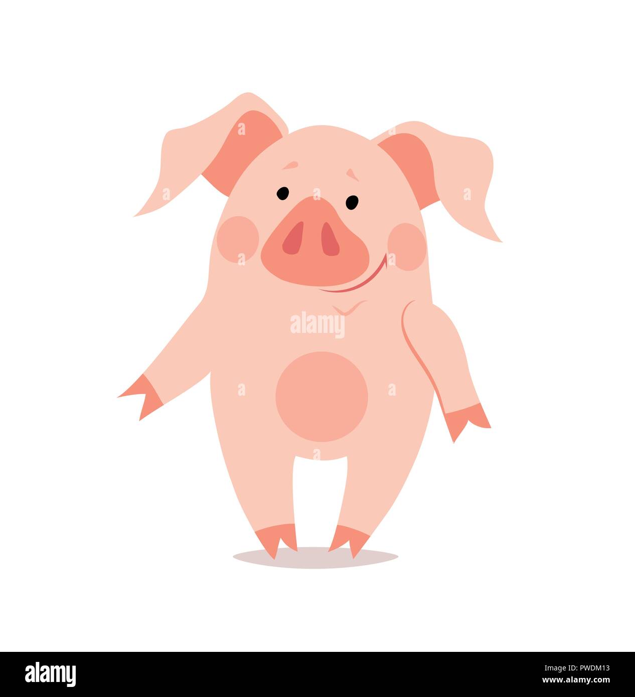 Pig cartoon Imágenes vectoriales de stock - Alamy