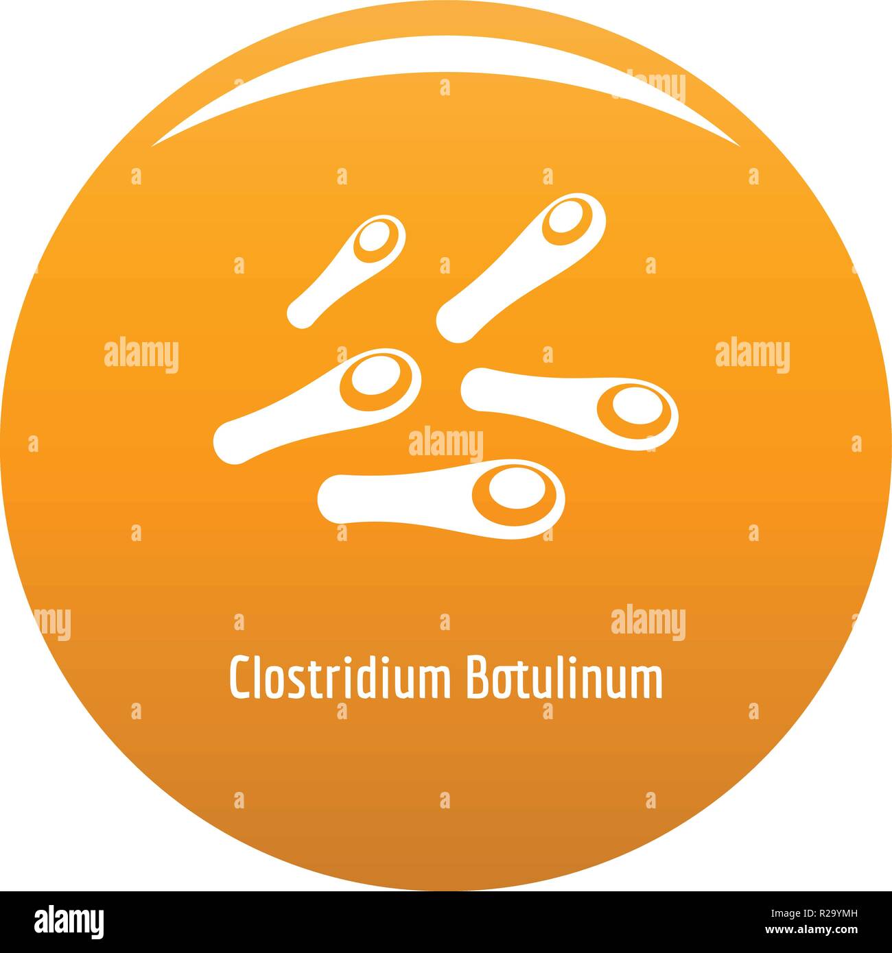Clostridium Botulinum Icono Simple Ilustración De Clostridium