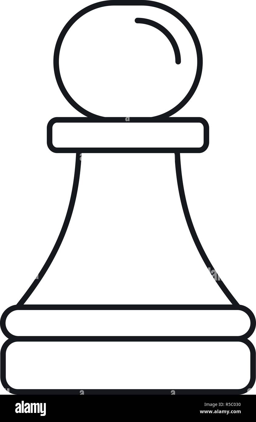 Icono de Peón blanco. Esquema Peón blanco icono vectoriales para diseño ... Icono de Peón blanco. Esquema Peón blanco icono vectoriales para diseño ...