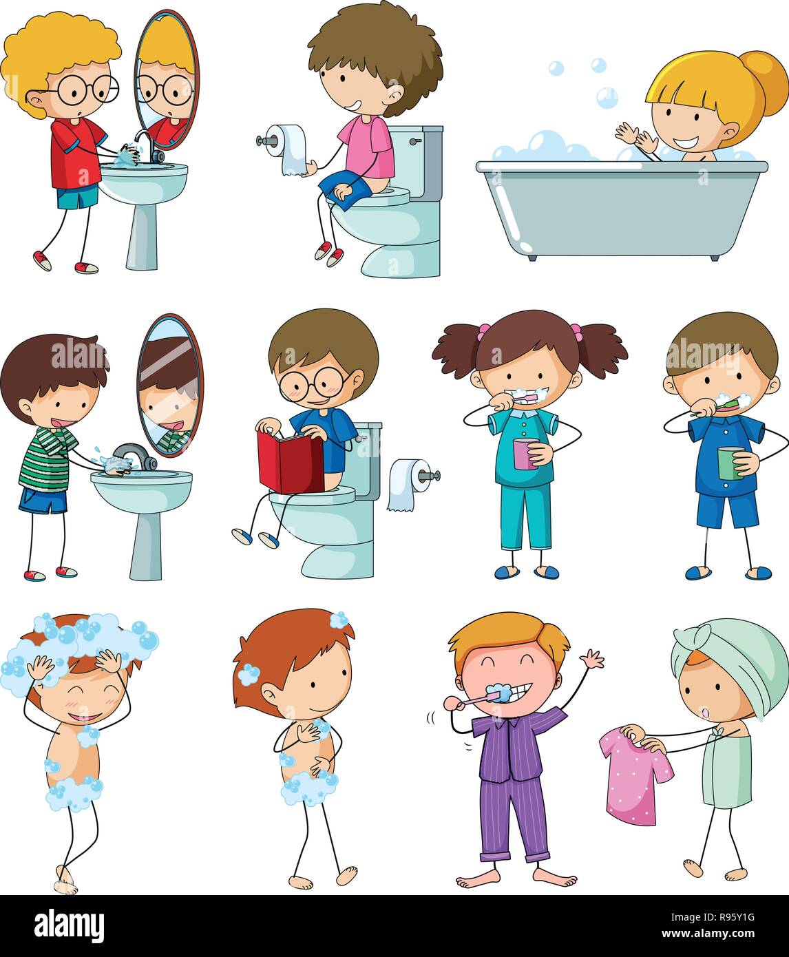 Mi Rutina Diaria Clip Art