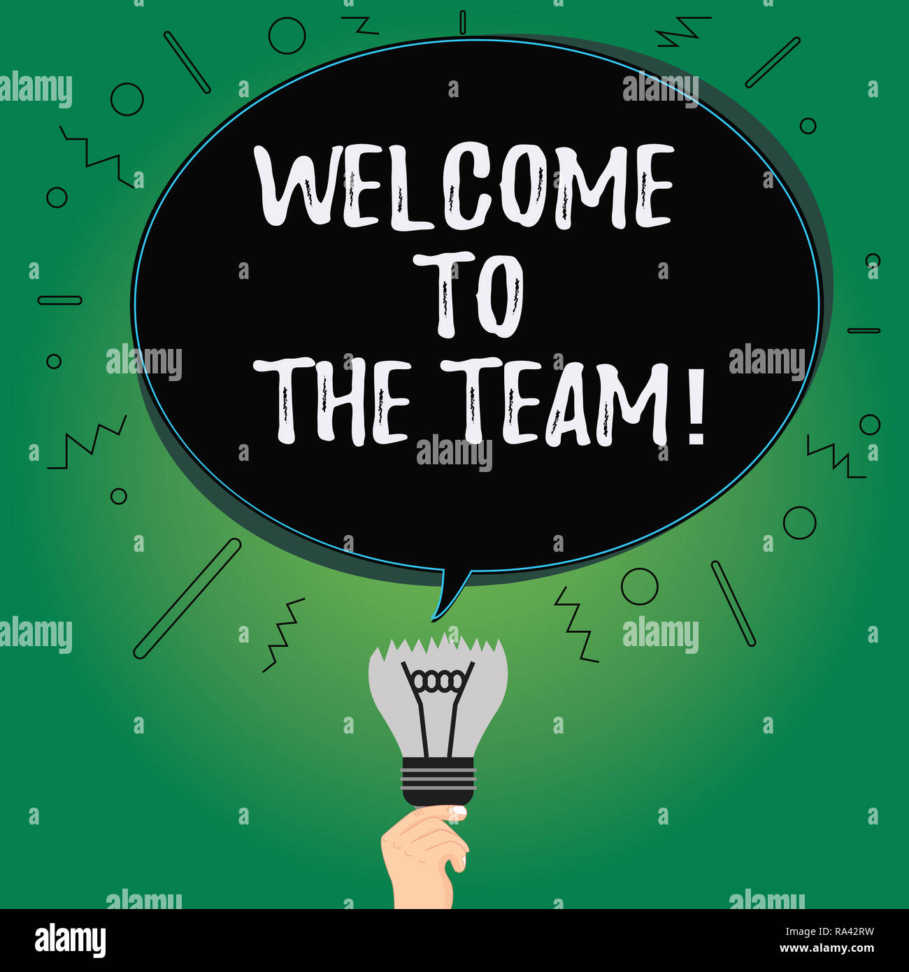 Tarjeta De Bienvenida Al Equipo