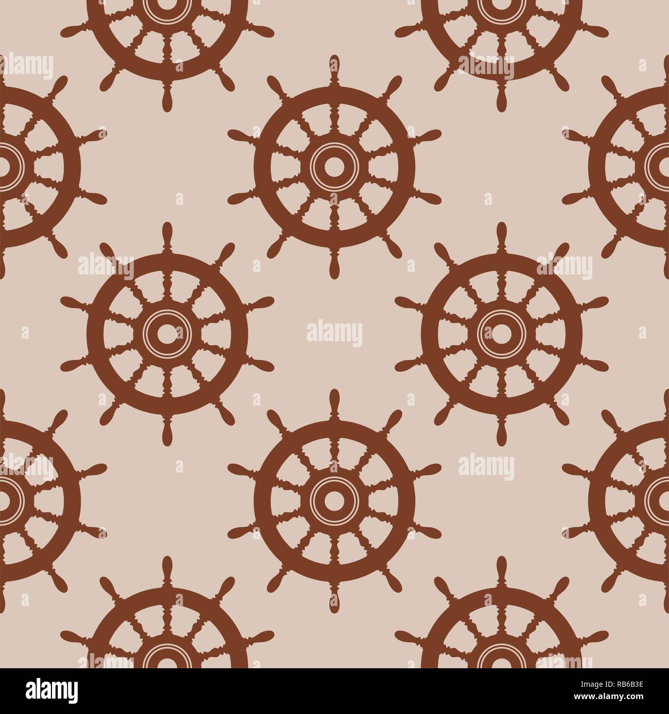 Vector patrón de fondo sin fisuras con volante de un barco, yate o ... Vector patrón de fondo sin fisuras con volante de un barco, yate o ...