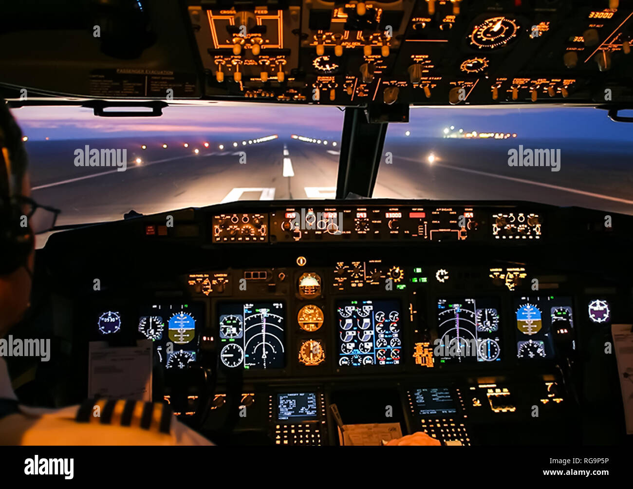 Vista Desde La Cabina Del Avión
