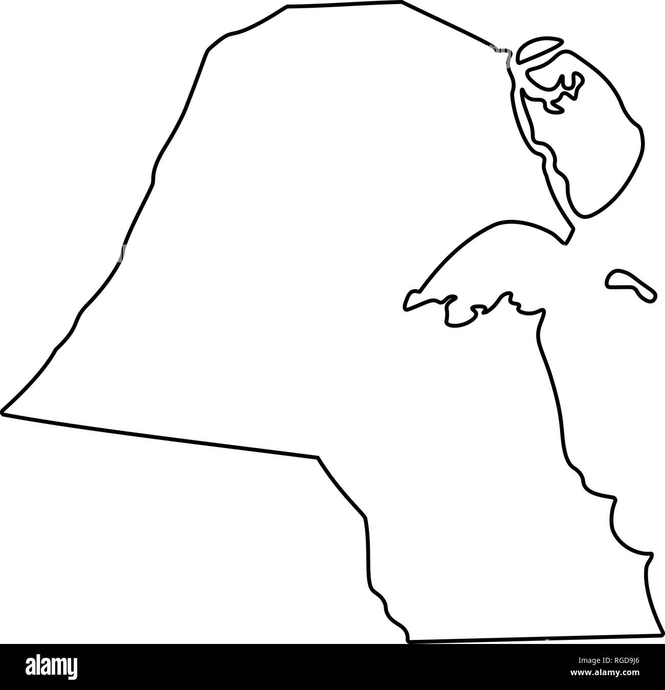 Kuwait Map Free Download