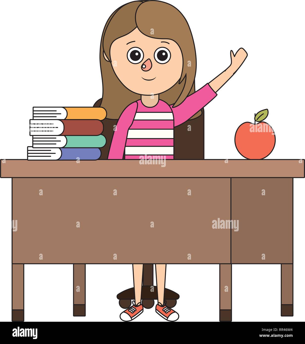 Niña de la escuela de dibujos animados Imagen Vector de stock - Alamy Niña de la escuela de dibujos animados Imagen Vector de stock - Alamy