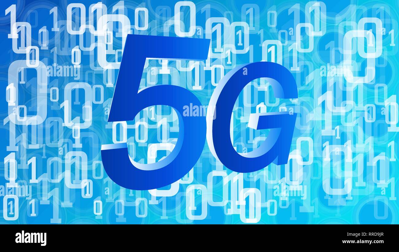 5G quinta generación de red móvil, tecnología de seguridad cibernética ...