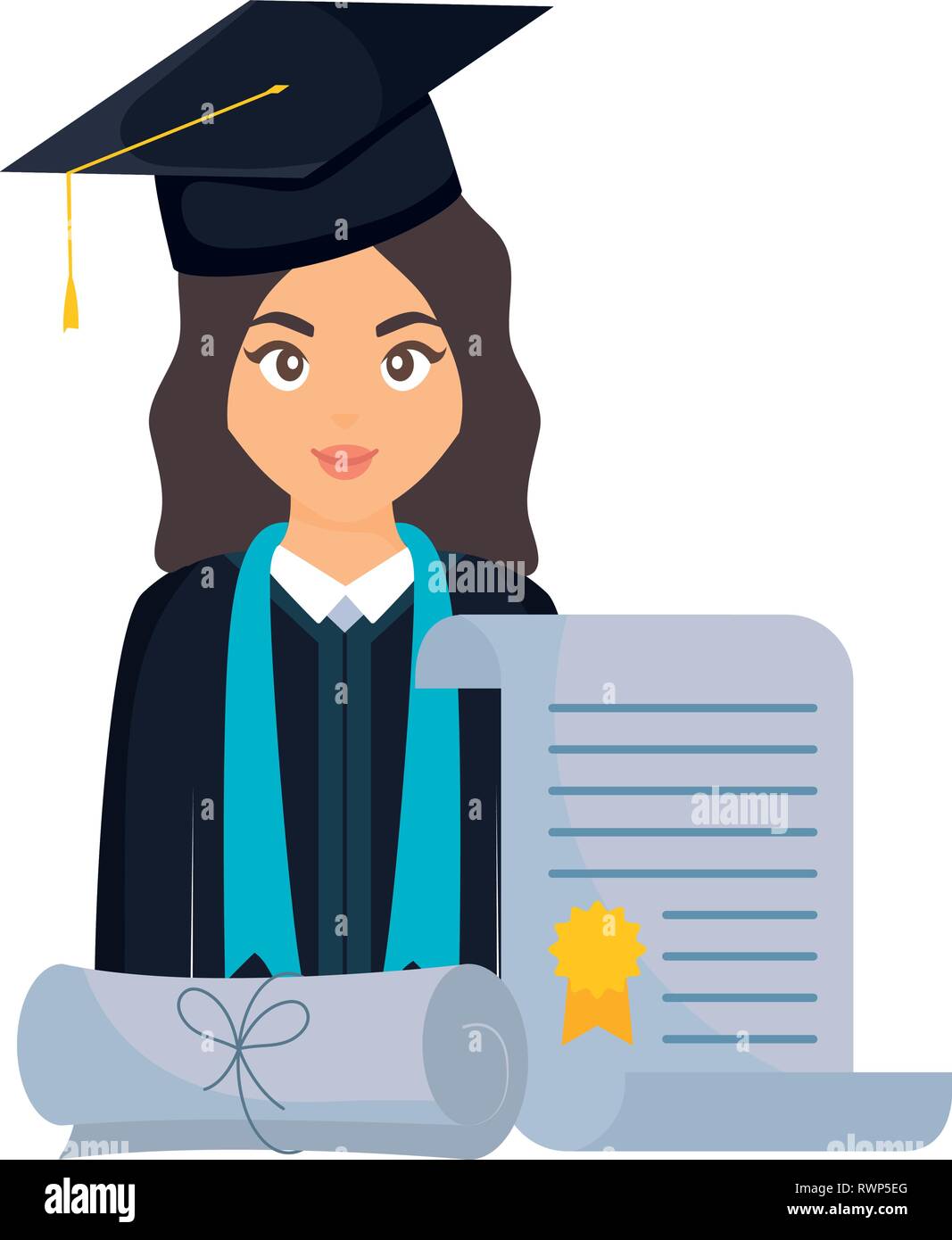 Estudiantes Graduados Animados