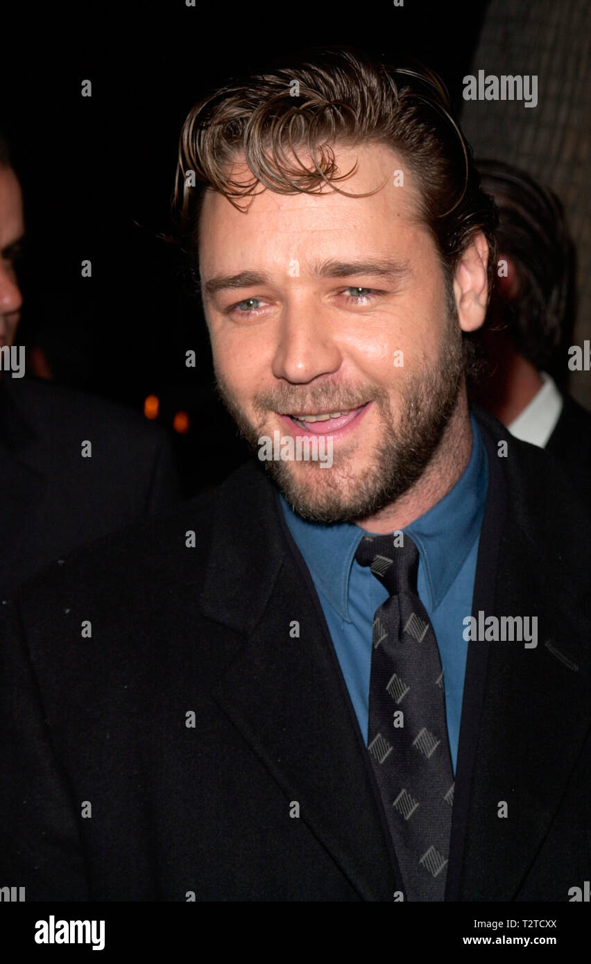 Los Angeles Ca Diciembre 04 2000 El Actor Russell Crowe En Los