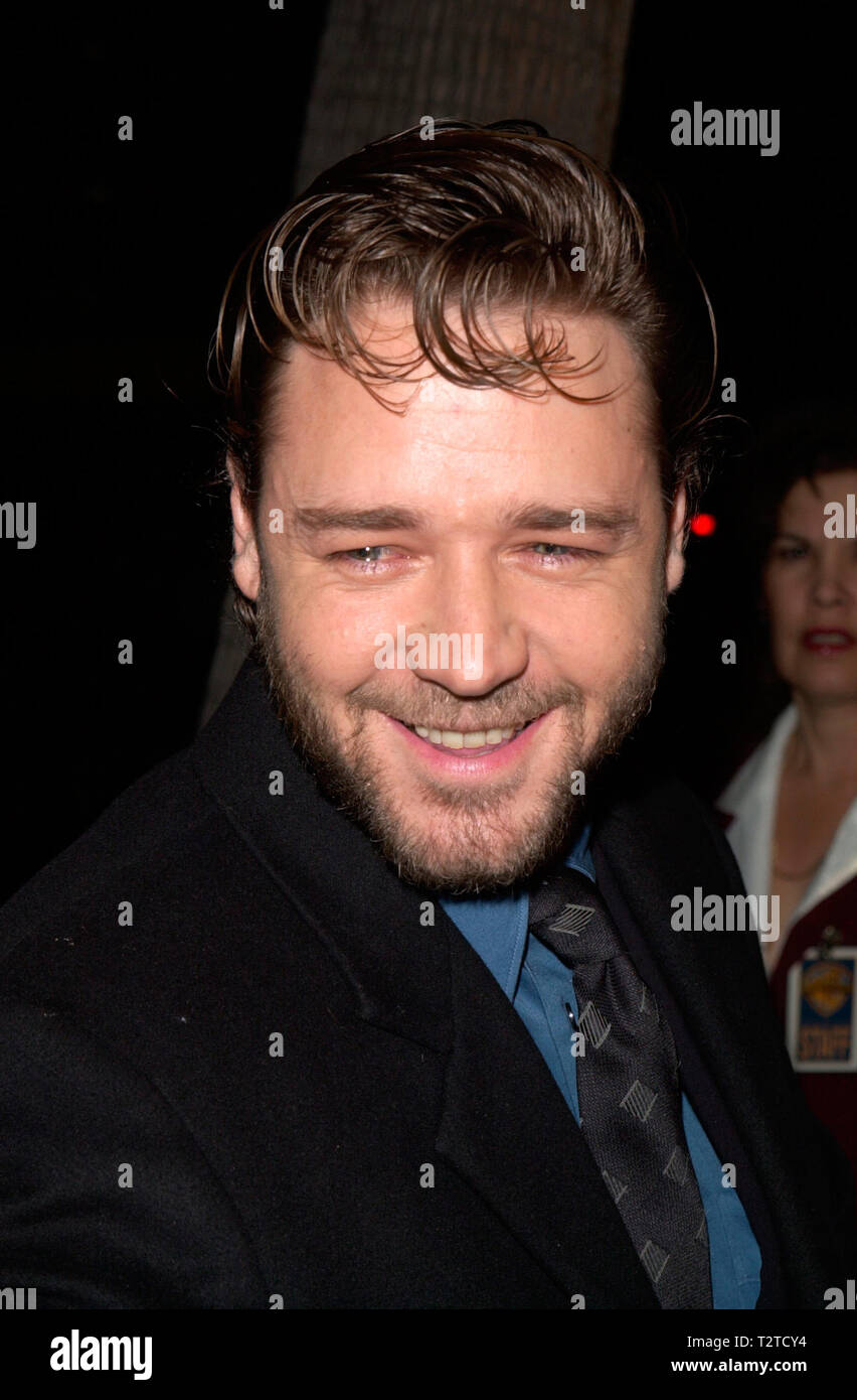 Los Angeles Ca Diciembre 04 2000 El Actor Russell Crowe En Los