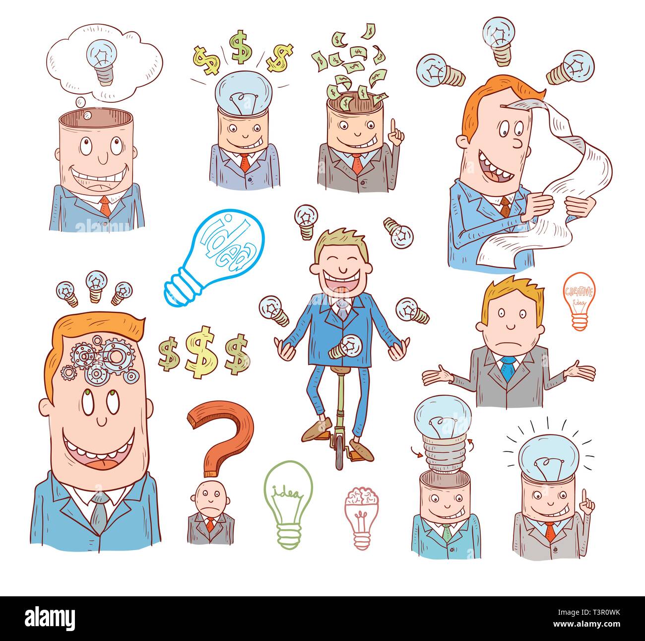 Establecer foco idea icono, ilustración vectorial Imagen Vector de ... Establecer foco idea icono, ilustración vectorial Imagen Vector de ...