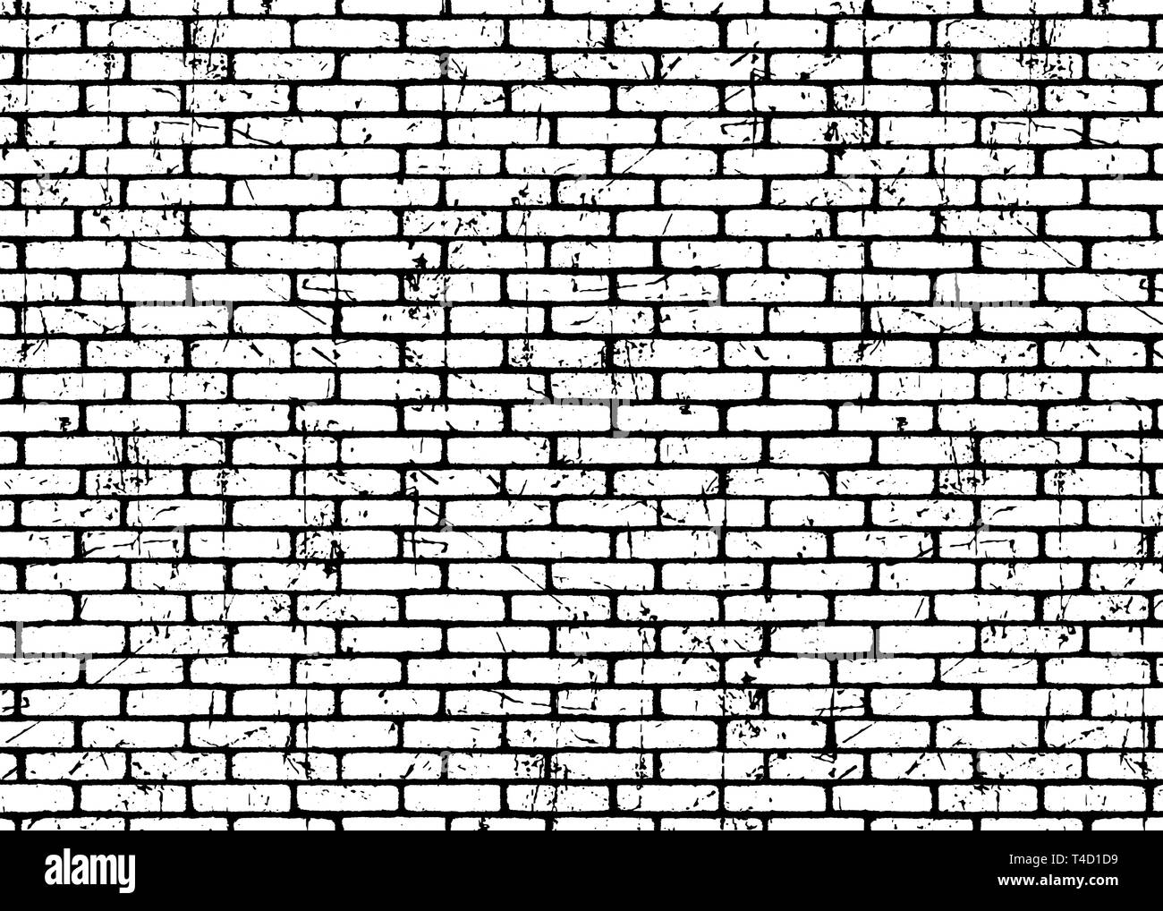 Patrón De Textura De Pared De Ladrillos Grunge Y Angustiado Efecto
