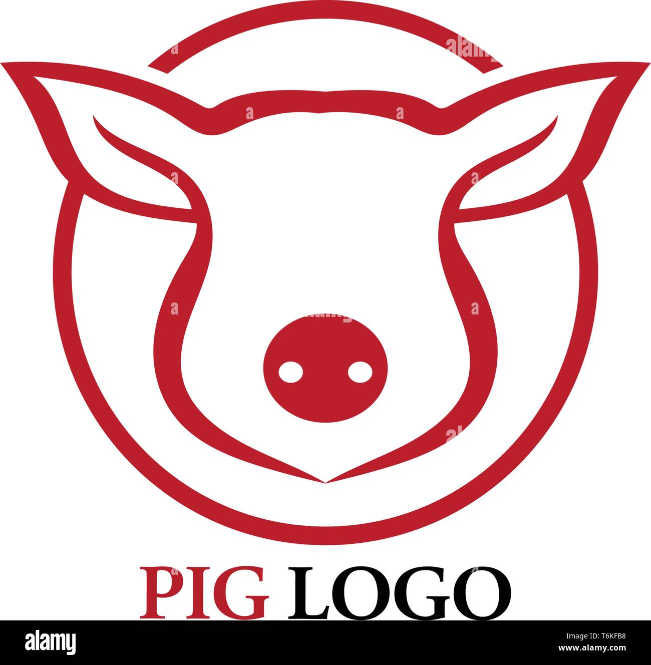 Logotipo De Cerdo Kshe