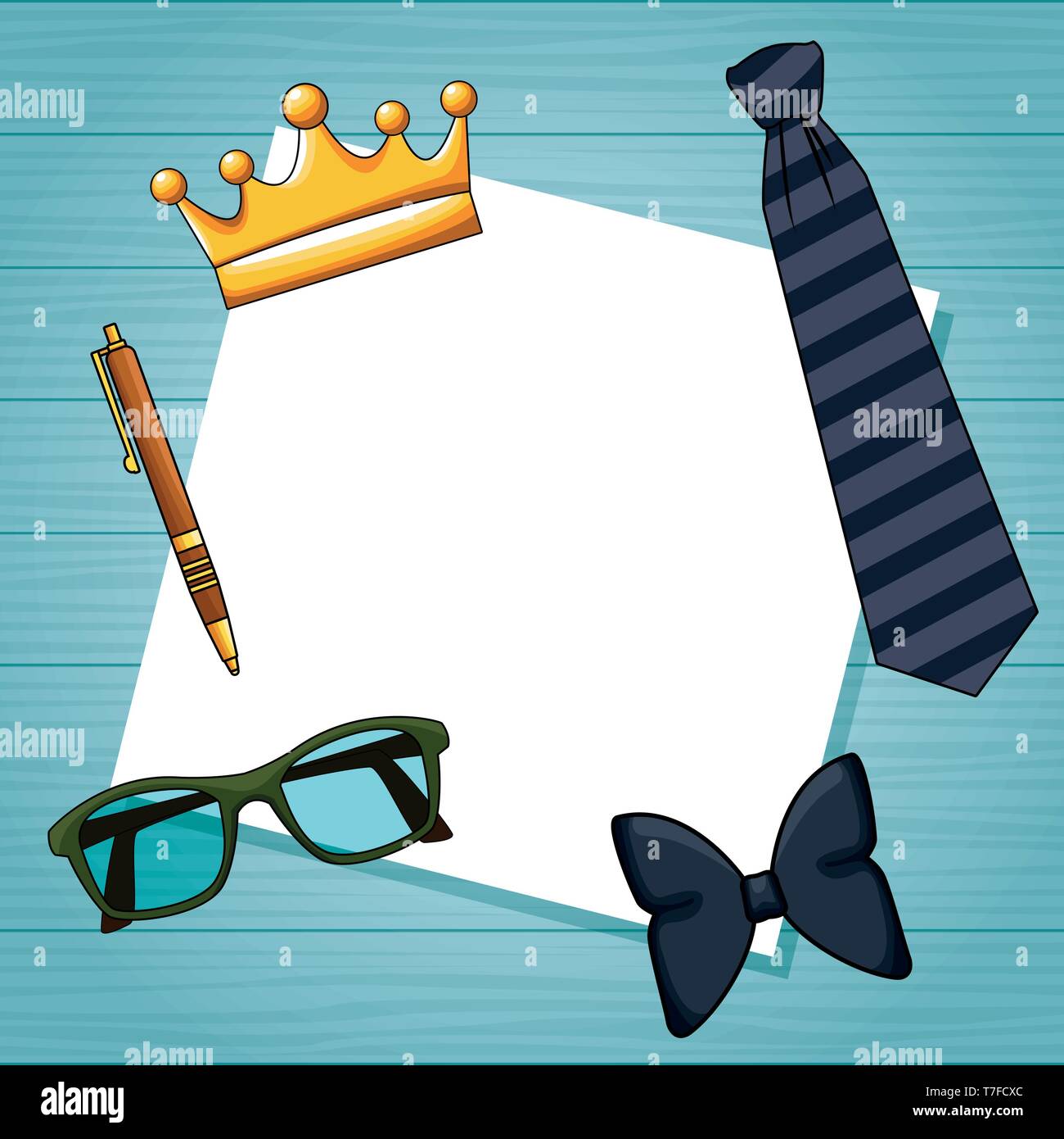 Feliz Día del padre Marco vacío card Imagen Vector de stock - Alamy Feliz Día del padre Marco vacío card Imagen Vector de stock - Alamy