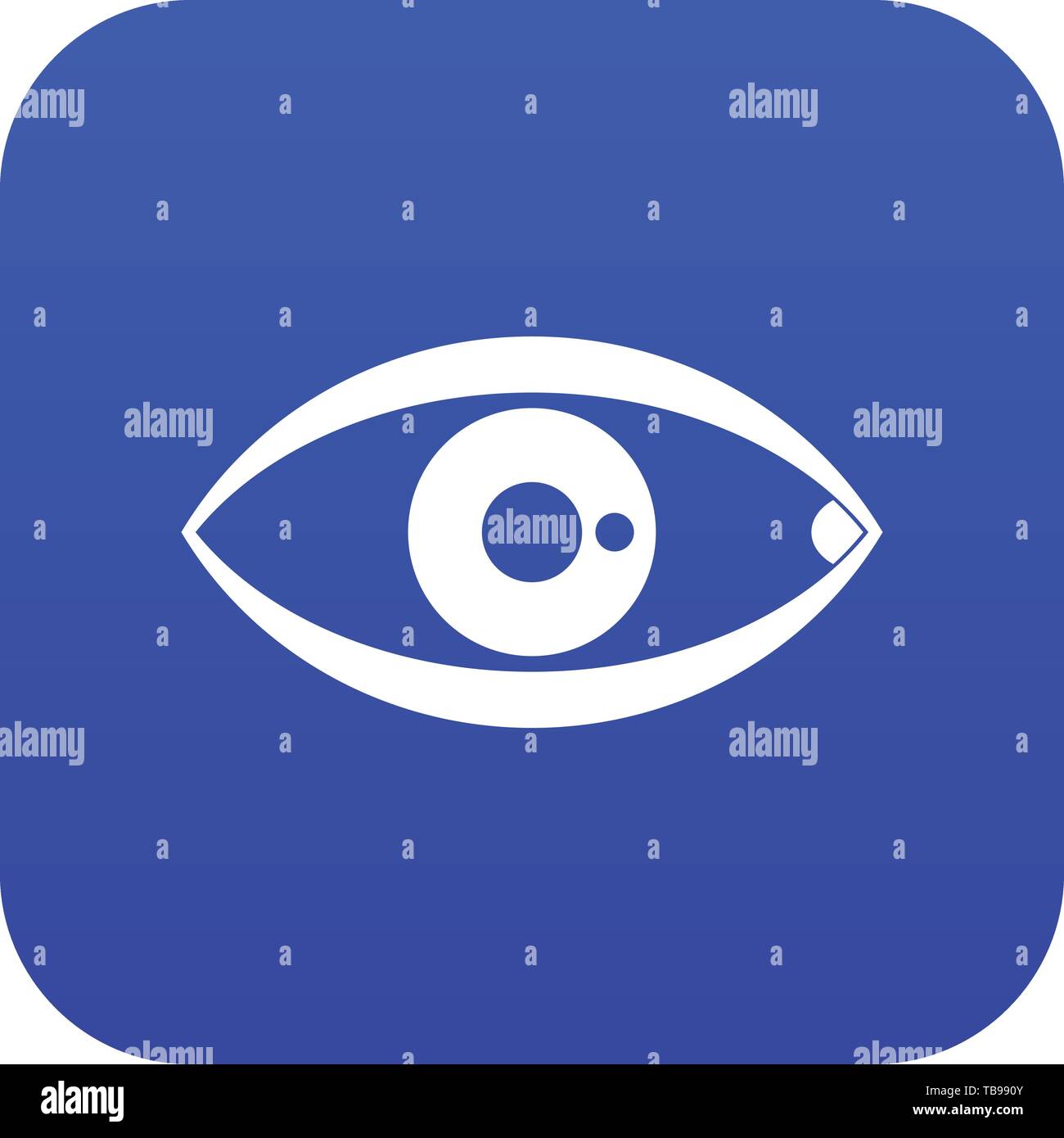 El Icono De Ojo Humano Azul Digital Imagen Vector De Stock Alamy