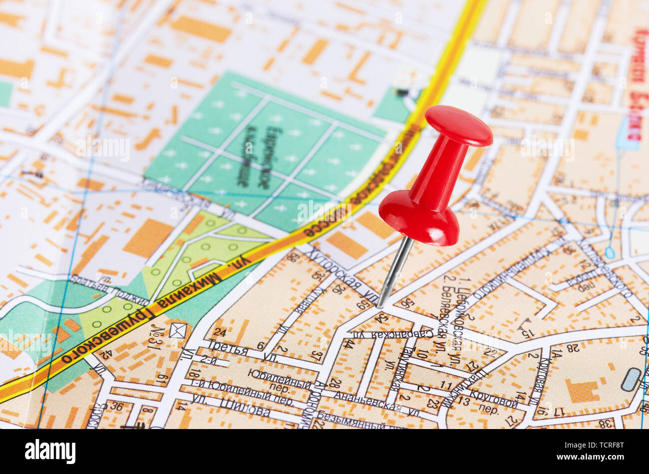 Mapa De Los Estados Unidos Con Chincheta