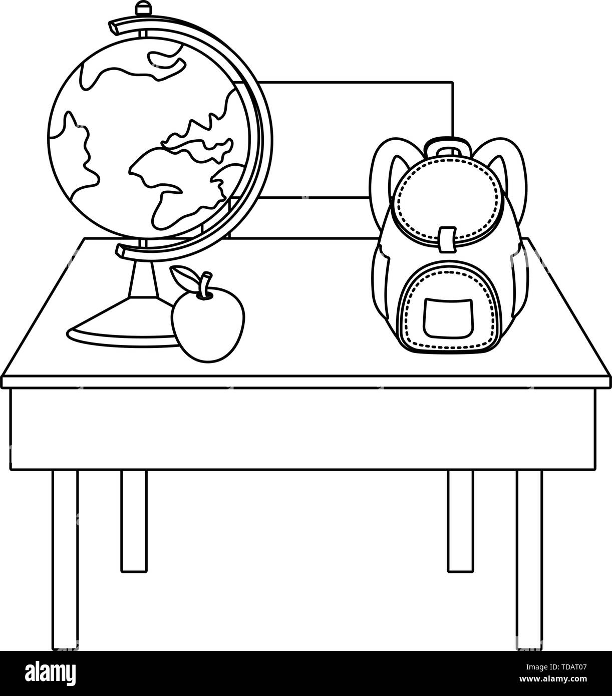 Profesor Escritorio Clipart Blanco Y Negro