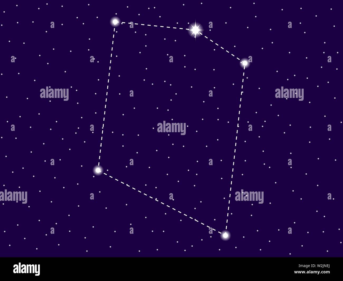 La Constelación De Microscopium Noche Estrellada Cluster De Estrellas