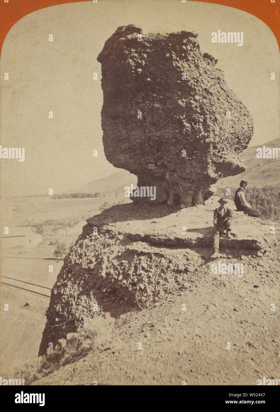 La roca púlpito en Echo Canon, U.P.R.R., Charles Bierstadt (Americano ...