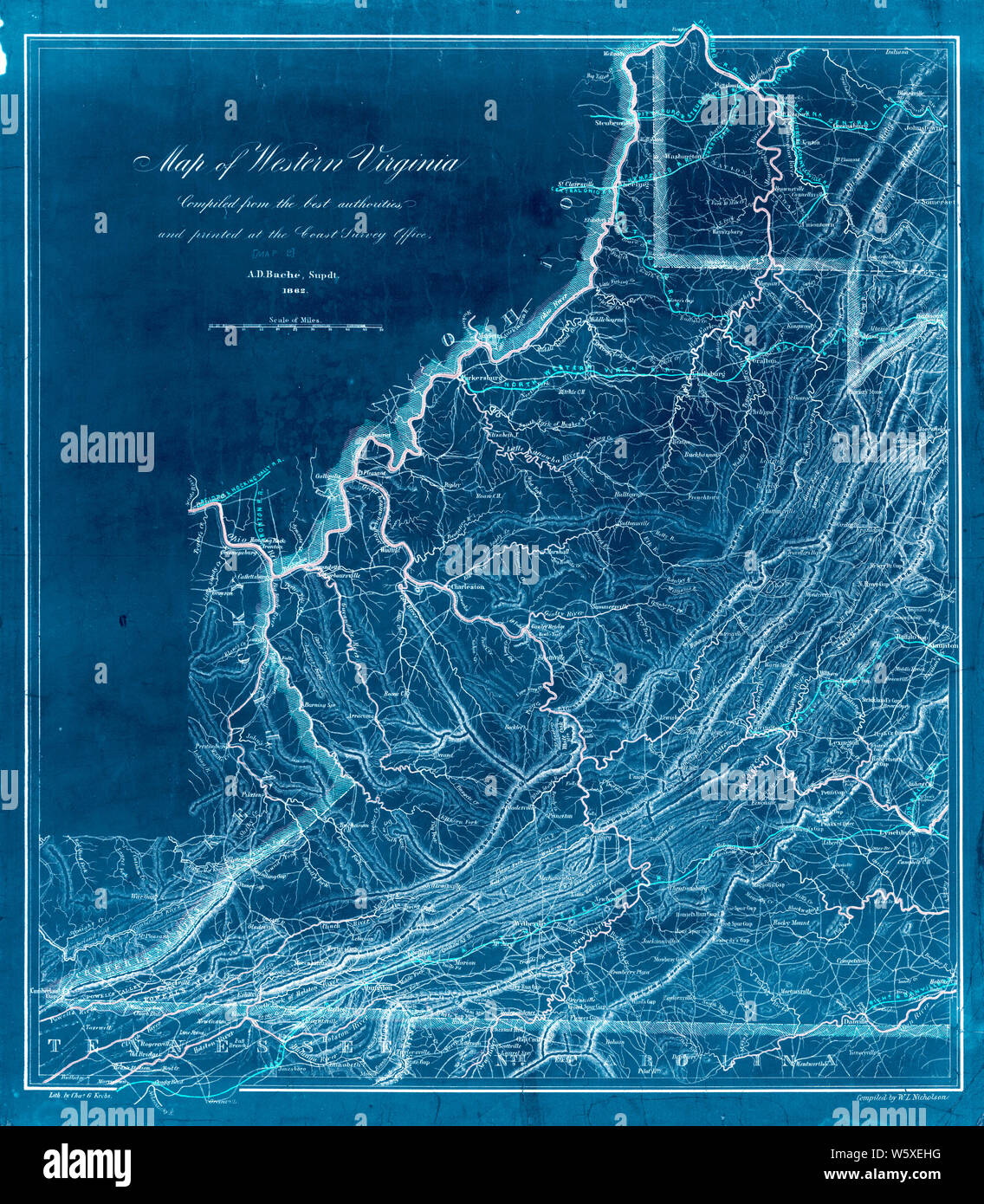 Mapas Antiguos De La Guerra Civil De Virginia Occidental