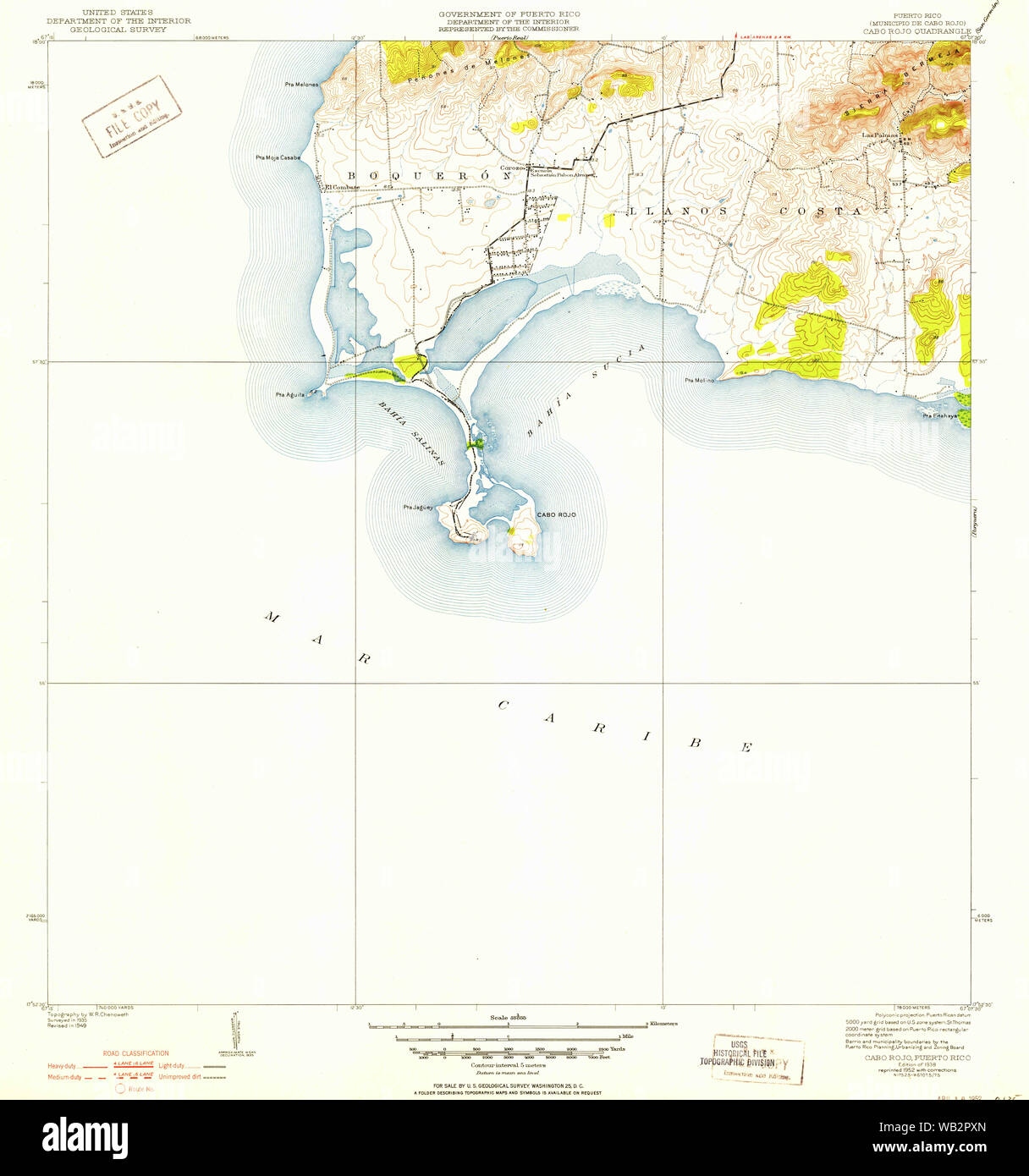 Mapa Cabo Rojo Puerto Rico