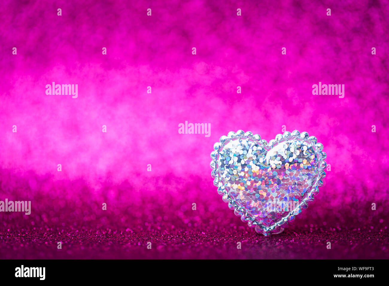 Fondo De Corazones De Brillo Rosa