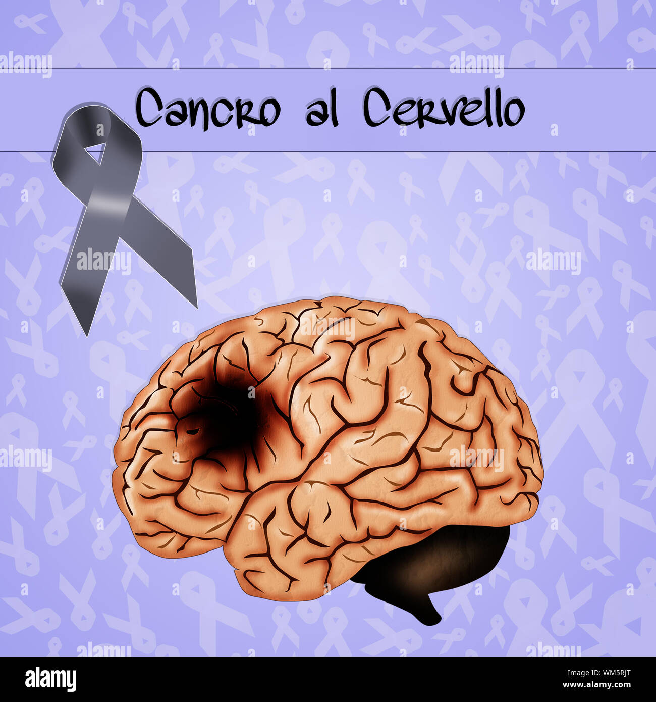 Símbolo De Cáncer De Cerebro