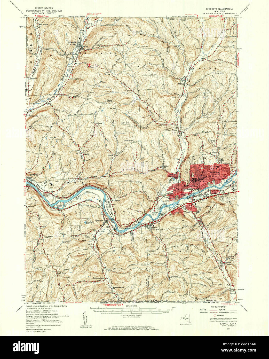 Mapa de endicott fotografías e imágenes de alta resolución - Alamy