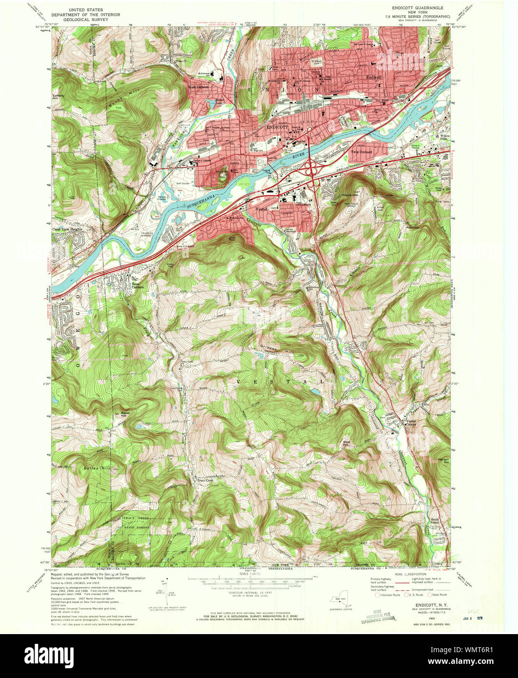 Mapa de endicott fotografías e imágenes de alta resolución - Alamy