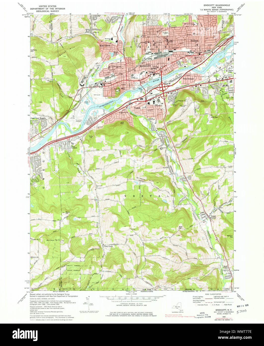 Mapa de endicott fotografías e imágenes de alta resolución - Alamy