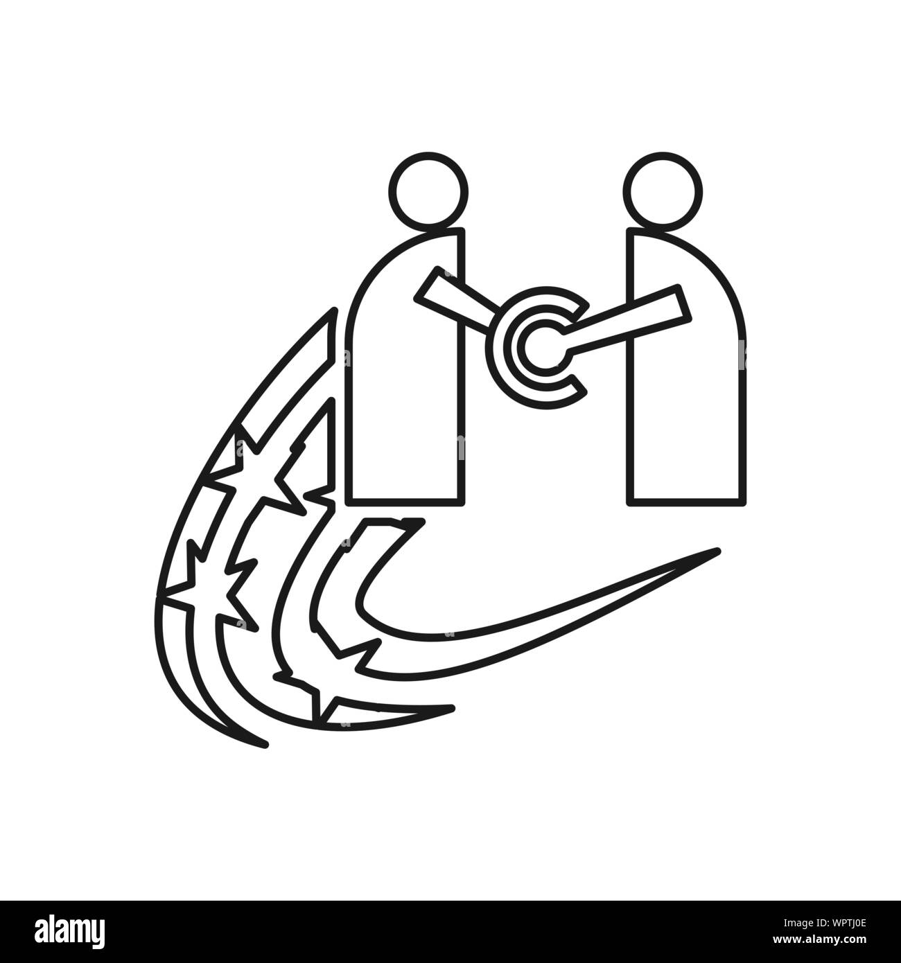Trabajo En Equipo Compromiso Oscilante Estrella Juntos El Logotipo De