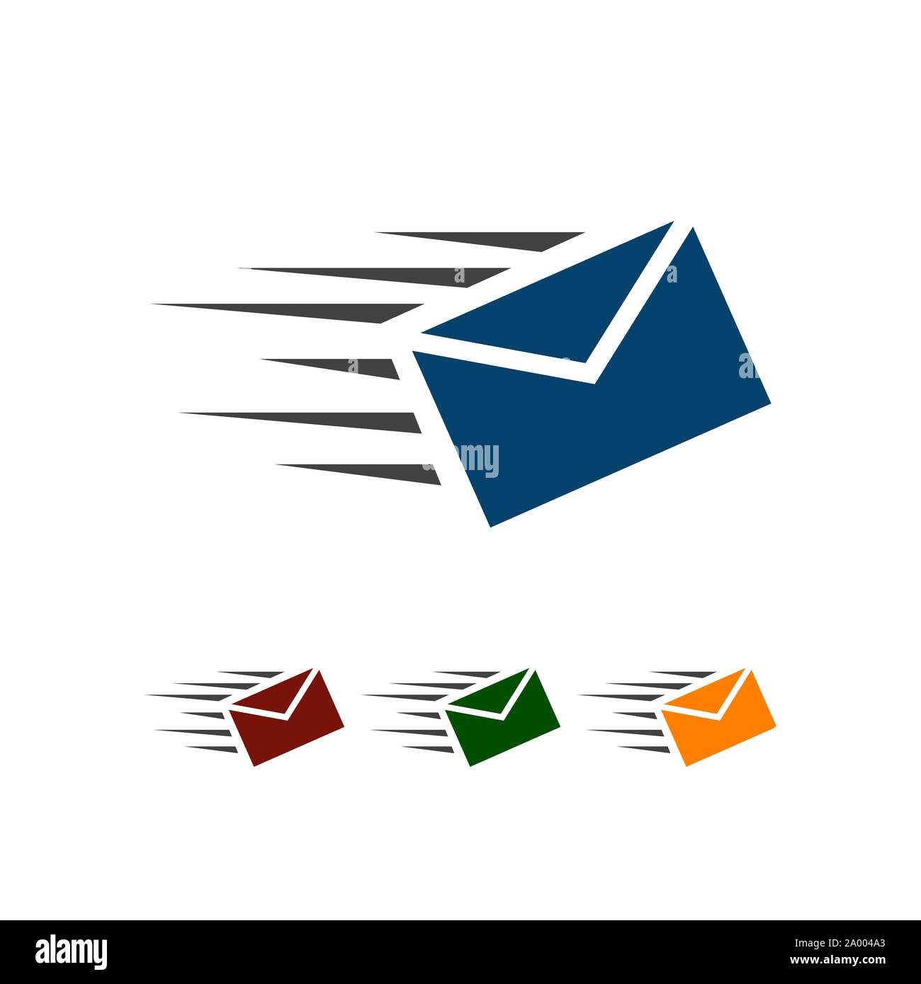 Icône du logo messages Banque d'images vectorielles - Alamy