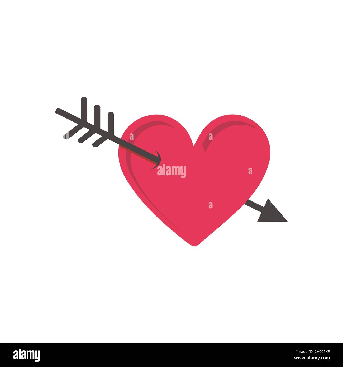Fleche coeur symbole Banque de photographies et d’images à haute ...